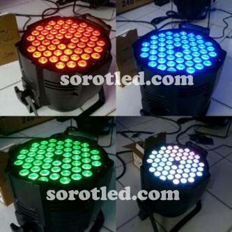 Lampu Sorot PAR LED 54 * 3 watt RGB - Toko Sorot LED