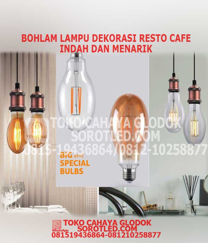 Bola Lampu Pendant Resto Cafe Modern Minimalis - Cahaya Glodok sorotled.com