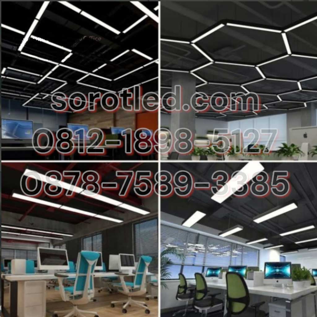 Lampu Gantung Kantor LED 18W 36W Terbaru | Cahaya Glodok